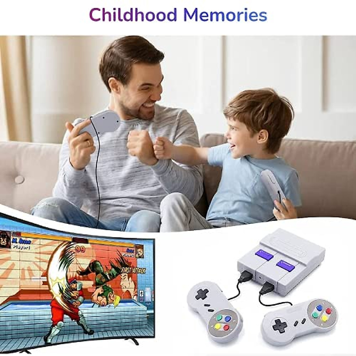 Classic Edition Console，Super Retro Game Console Classic Mini HDMI System with Built in 821 Old School Video Games, Plug and Play，SN-02 Super Classic Mini HD-OUT TV Game Console (Consoles-Green-HD)