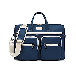 SHWN Pattern 15 "Waterproof Laptop Shoulder Messenger Bag with 14" -15.6 "Bounce Bubble protection (blue)