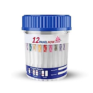 14 Panel Drug Test Kit with Pregnancy Detection, Detects: AMP, OPI, MET, BZO, COC, MTD, OXY, BUP, MDMA, THC, BAR, ALC, Fen, hCG, Built-in Temperature Strip, Easy-Read (200)