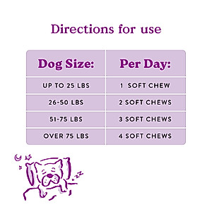 Bocce's Bakery Calming Supplement for Dogs, Daily Chews Made in The USA with Chamomile, Lemon Balm, L-Theanine & Melatonin, Supports Stress, Peanut Butter & Honey, 60 ct