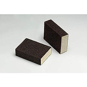 3M Drywall Sanding Sponge, Dual Grit Block, 2 5/8 in x 3 3/4 in x 1 in, Fine/Medium, 2-Pack