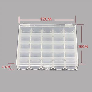 Bobbin Box,LNKA 2 Box Machine Bobbin Organizer Plastic Case for Brother Janome Singer Sewing Machine Holder Container Box