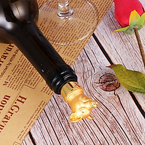 2pcs Stoppers for Animal Stopper Saver, Metal Plug Supplies Beverage Stopper- Sealer Sign Restaurant Party, Corks Pig Saver Home Holiday Wedding Beverage,