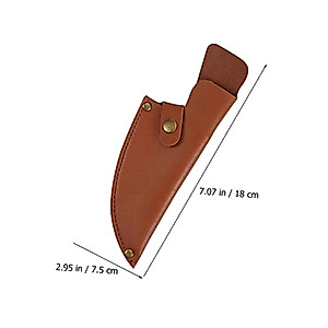 UPKOCH Blanks 6 pcs Duty Sleeves Scabbards Meat Chef Protector Scabbard Leather Chopping Scissors Universal Cutting Covers Knife Boning Handmade Vegetable Portable Guard Knife Blade