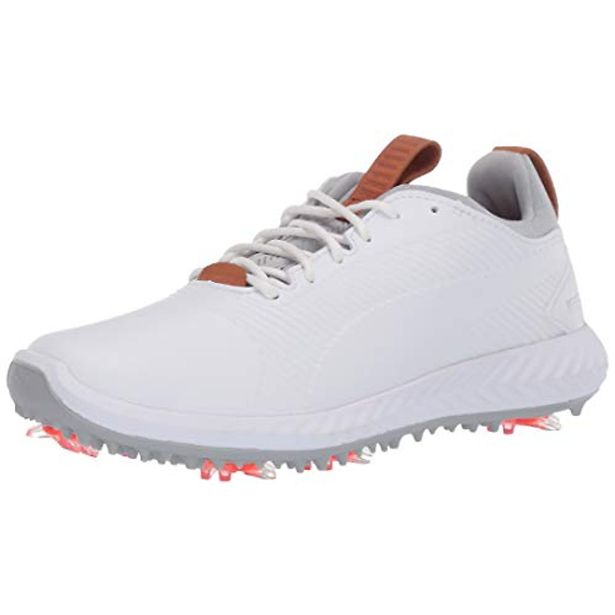 Puma Golf Unisex-Kid's Ignite Pwradapt 2.0 Golf Shoe, Puma White-Puma White, 2 M US Little Kid