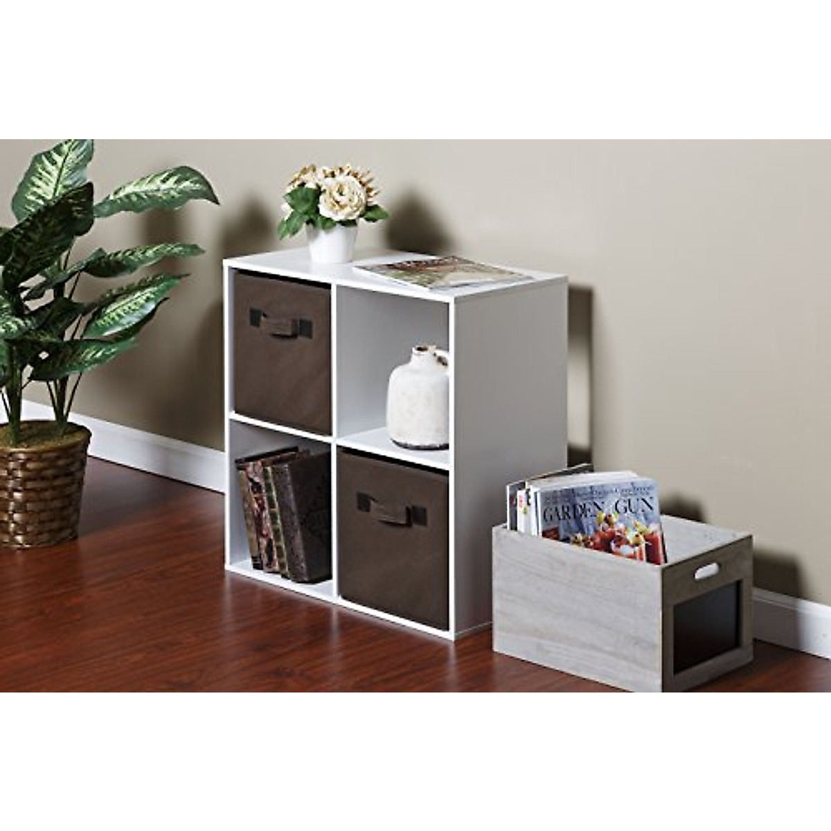 OneSpace 50-41201 4-Cube Organizer, White