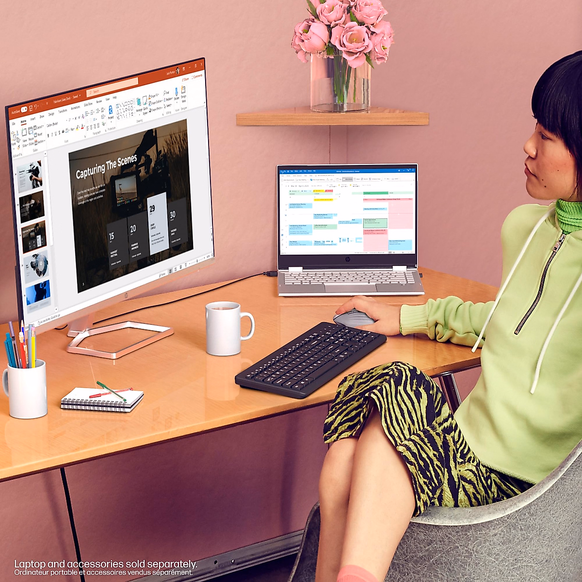 HP 27-inch M27f FHD Monitor