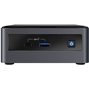 Intel NUC Kit Home & Business Mini Desktop Black (Intel i5-10210U 4-Core, 8GB RAM, 256GB PCIe SSD, Intel UHD, WiFi, Bluetooth, 1xHDMI, SD Card, Win 10 Home)