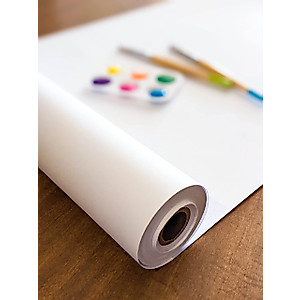 2 Pack of 18-Inch Easel Paper Roll for Arts & Crafts, Fits Most Standard Kids Easels, 100-Foot Rolls, 18"x100'