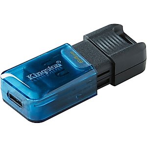 Kingston DataTraveler 80 M 64GB USB-C Flash Drive | USB 3.2 Gen 1 | Up to 200MB/s | DT80M/64GB