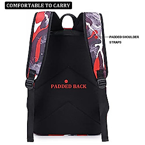 JIANYA Boy/Girl School Backpack Set Camouflage Bookbags School Bags for Elementary Middle School