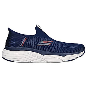 Skechers Men's Max Cushioning Slip-Ins-Athletic Slip-On Running Walking Shoes with Memory Foam Sneaker, Navy, 11