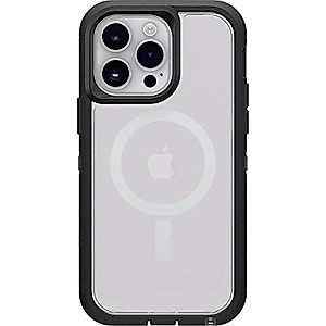OtterBox Defender XT Case for iPhone 14 Pro Max with MagSafe, Shockproof, Drop Proof, Ultra-Rugged, Protective Case, 5X Tested to Military Standard, Clear/Black - Non-Retail Packaging