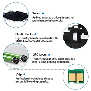 USUPERINK Compatible Toner Cartridge Replacement for Brother TN227 TN-227 TN-227BK TN223 TN223BK to use with HL-L3230CDN HL-L3290CDW DCP-L3550CDW MFC-L3770CDW HL-L3210CW Printer (2 Pack, Black)