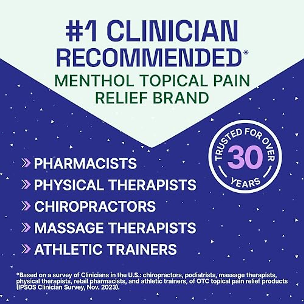 Biofreeze Overnight Pain Relief Roll-On, Arthritis Pain Reliver, Knee & Lower Back Pain Relief, Sore Muscle Relief, Lavender Scent, FSA Eligible, 2.5 FL OZ Biofreeze Menthol Roll-On