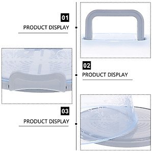 UracoN Round Carrier Plastic Cake Keeper, With Lid And Handle Cake Transport Container Plastic Cake Keeper With Lid Cake Decorating Kit (blue)