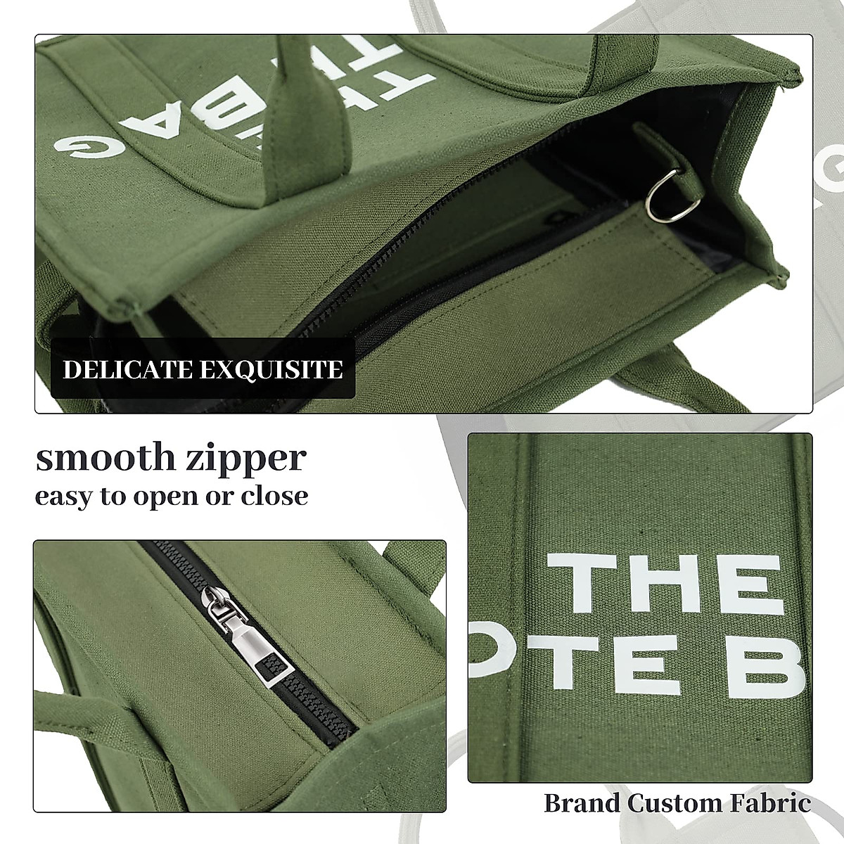 Ocebay The Medium Tote Bag for Women or Men - The Popular of Classic Elements for Years to Come (Medium, Green)