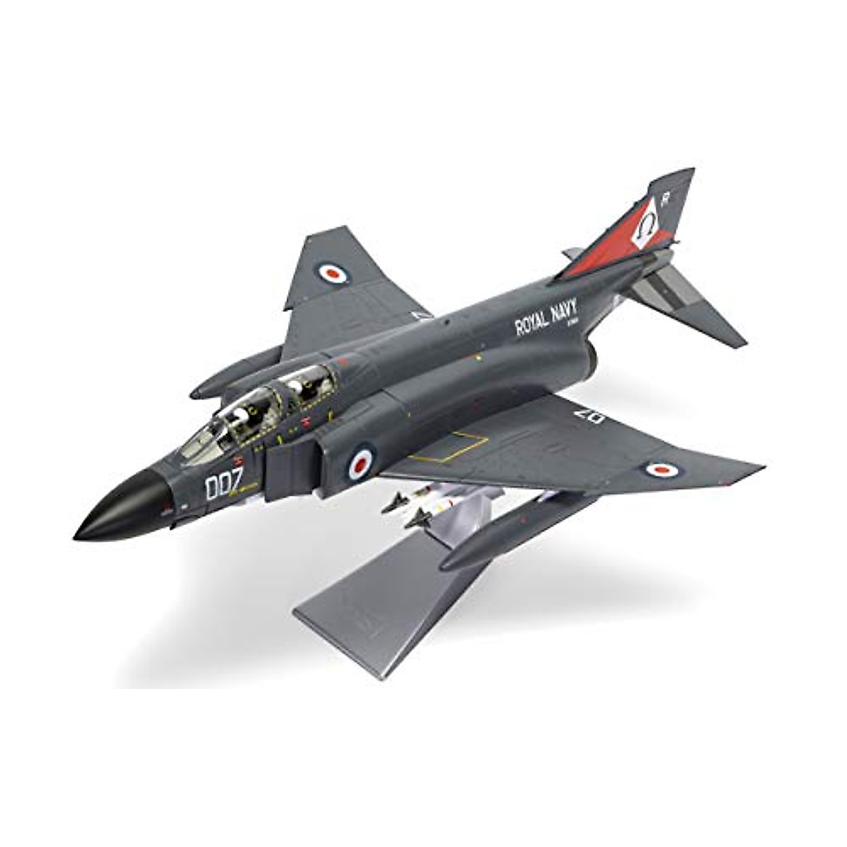 Corgi Diecast Mcdonnell Douglas Phantom FG.1 HMS Ark Royal 1:48 Military Aircraft Display Model AA27901, Black