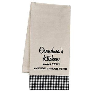 Hearthside Collection Decorative Kitchen Towel Grandma's Kitchen Where Meals and Memories are Made
