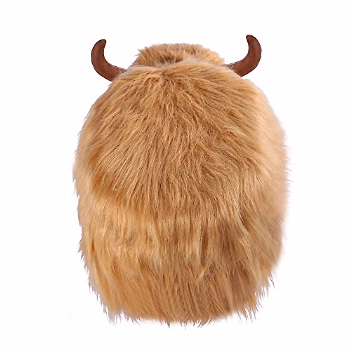 GIA Kids Ottoman with Storage, Foot Stand and Wooden Legs, MacGregor Highland Cow, Brown