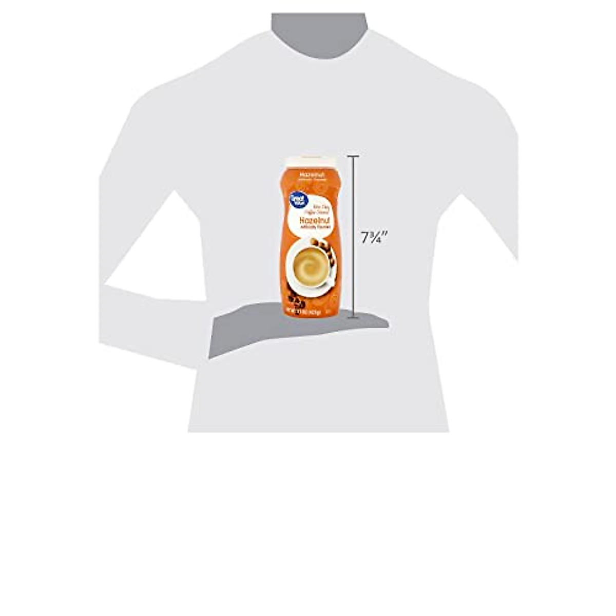 Great Value Coffee Creamer, Hazelnut Coffee Creamer Bundle. Includes Two (2) 15 fl oz bottle of Great Value Hazelnut Coffee Creamer and (1) Coffee Coaster With BVOJ SALES Logo Included In Every Order (Hazelnut)