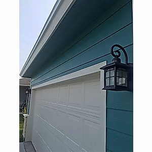 Home Decorators Collection Brimfield 180-Degree 1-Light Aged Iron Motion-Sensing Outdoor Wall Lantern