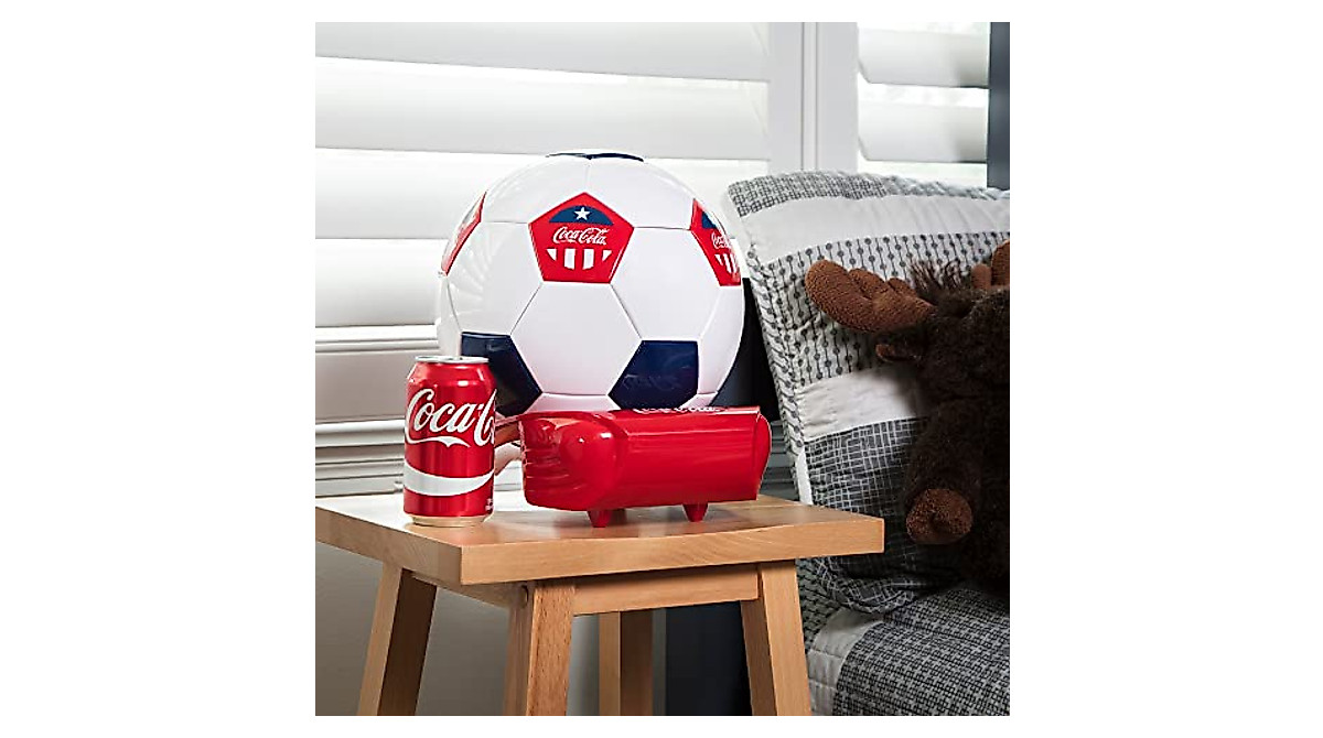 Coca-Cola Soccer Ball Mini Fridge - Fun Beverage Cooler