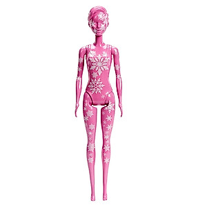 Barbie Color Reveal Advent Calendar, 1 Color Reveal Doll & 3 Pets, Clothes, Accessories & 2 Hair Extensions, 25 Surprises, for Kids