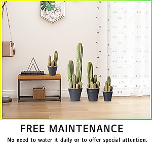 AntHousePlant Artificial Cactus Fake Big Cactus 24 Inch Faux Cacti Plants for Home Garden Office Store Decoration