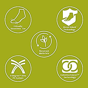 Smartwool Men's Performance Hike Light Cushion Pattern Ankle Socks, Deep Navy, Large