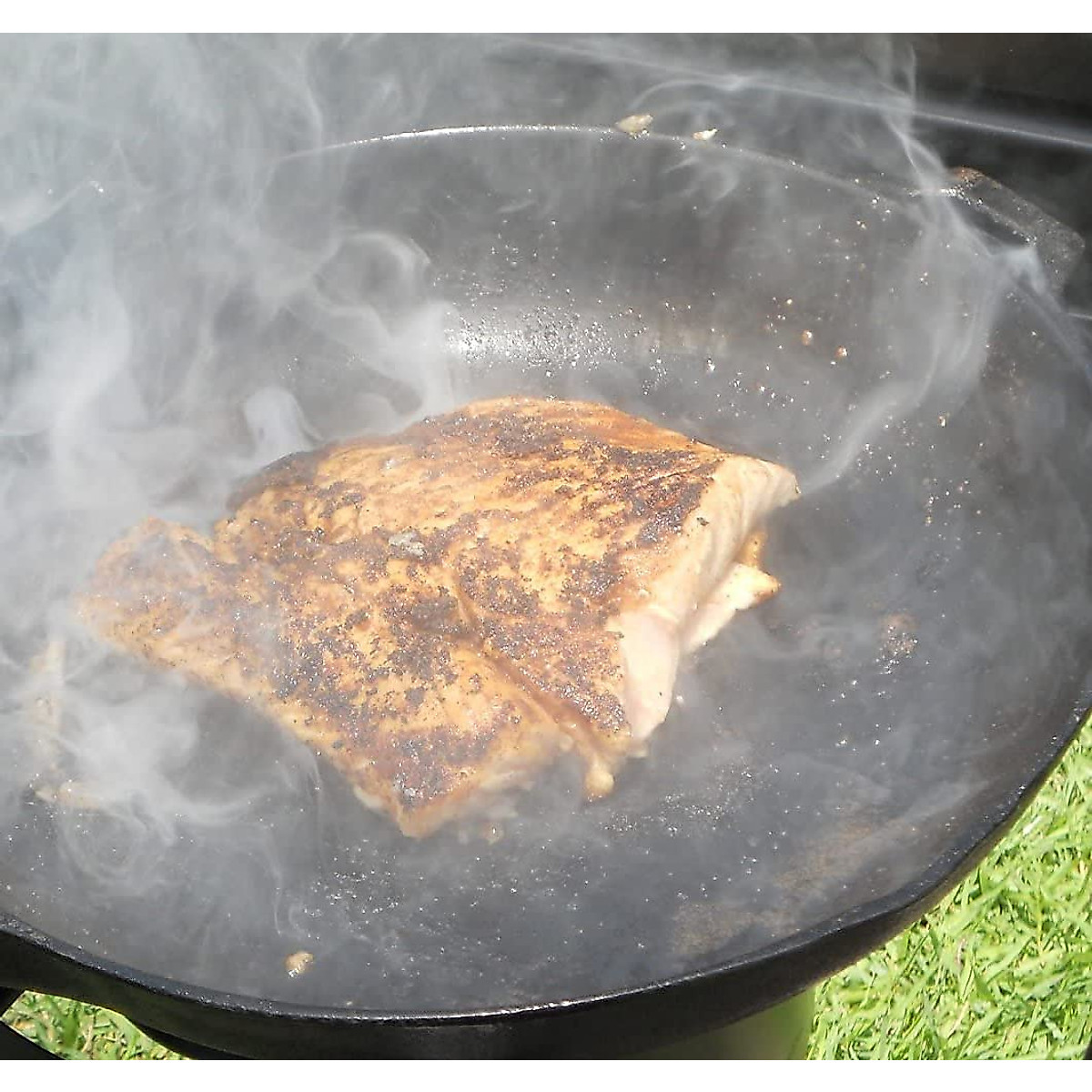 King Kooker CIFP12S Pre-seasoned Cast Iron Skillet, 12-Inch , Black