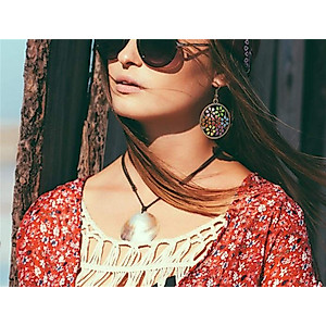 LAIMALA 7 Pairs Bohemian Vintage Dangle Earrings Retro Rhinestone Dangle Drop Earrings for Women