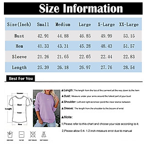 Pkabogbi Womens Long Sleeve Crewneck Pullover Sweatshirt No Hood Loose Fit Basic Green Sweatshirts Side Split Pullover Tops Green Small