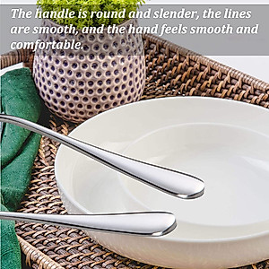 Senzeal 12pcs Stainless Steel Dessert Fork Set 5.5 Inch Mirror Finish Salad Forks Cake Fork for Home Kitchen Restaurant Bar Parties Events Wedding