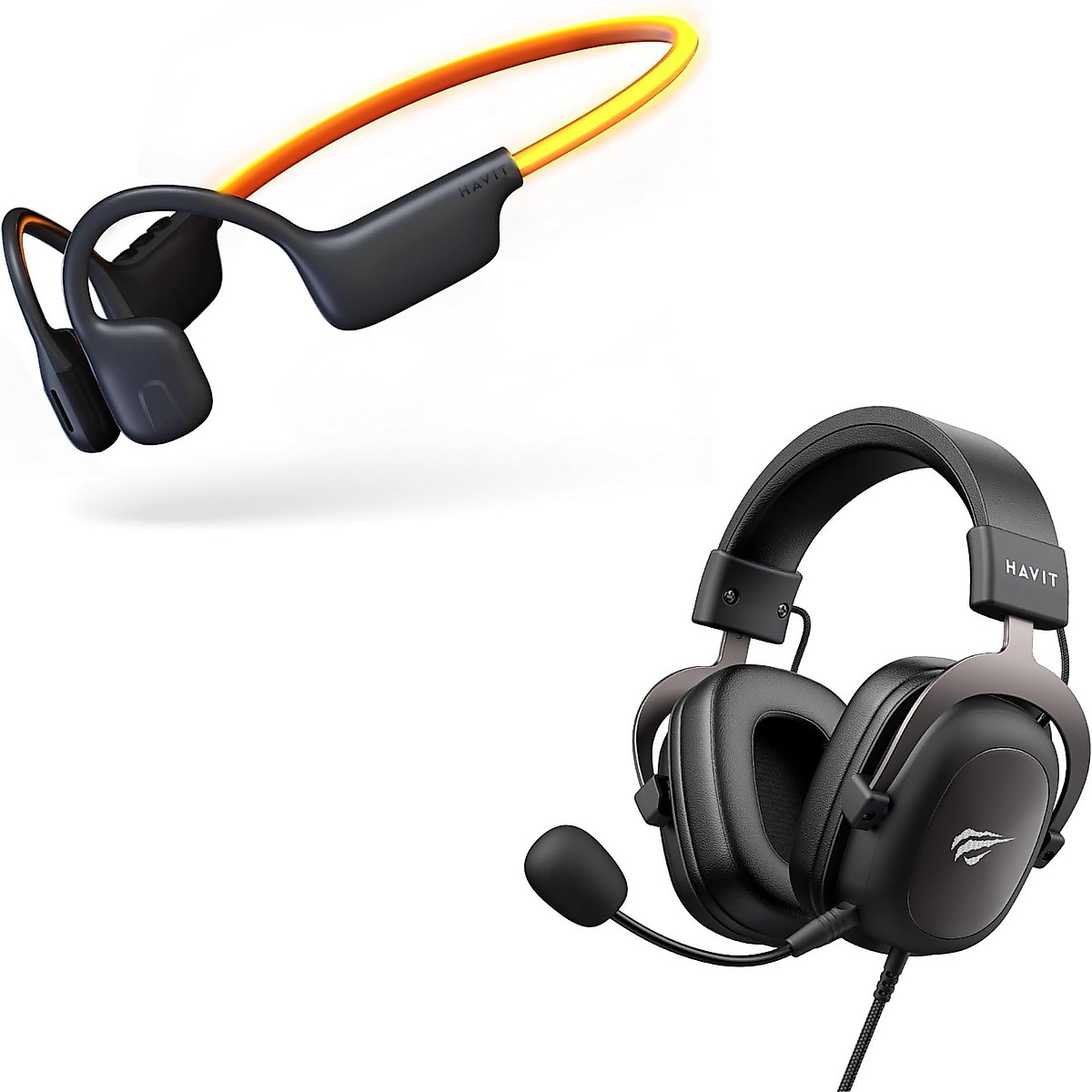 Gaming Headsets Bundle with Open Ear Headphones