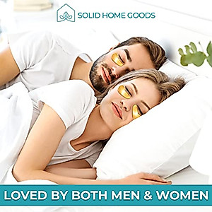SOLID HOME GOODS Under Eye Patches- 20 Pairs - Under Eye Mask for Puffy Eyes and Dark Circles Treatment – Look Less Tired, Reduce Wrinkles, and Fine Lines, Collagen Masks for Beauty & Personal Care