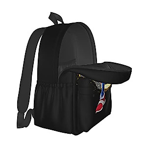 Large-capacity Lightweight Backpack, Casual Backpack With Cartoon Hedgehog Print