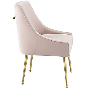 Modway Discern Upholstered Performance Velvet Dining Chair, Pink