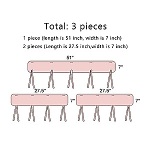 Ruddiscrad Soft Bed Edge Anti Collision Cover, 3 Pieces (one Set) Wrapped Edge Protector Strip Cushion for Teething Bed Guardrail Cover Furniture Boys & Girls for Standard Críb (Grey)