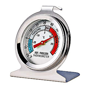 4 Pack Refrigerator Freezer Thermometer Large Dial Thermometer