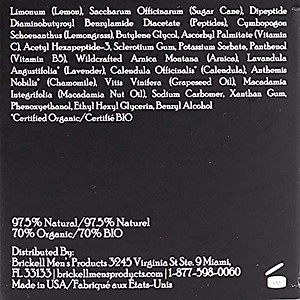 Brickell Men's Restoring Eye Cream for Men, Natural and Organic Anti Aging Eye Balm To Reduce Puffiness, Wrinkles, Dark Circles, Crows Feet and Under Eye Bags, .5 Ounce, Unscented
