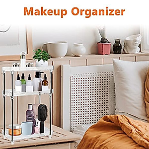 Shengfoo Bathroom Organizer Countertop, 3 Tier Vanity Tray Makeup Organizer, Multifunctional Acrylic Bathroom Counter Organizer in Perfume Skincare Bathroom Supplies and More