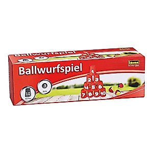 Idena 40416 - Ball Throwing Game with 10 Cups and 3 Balls, Colorful