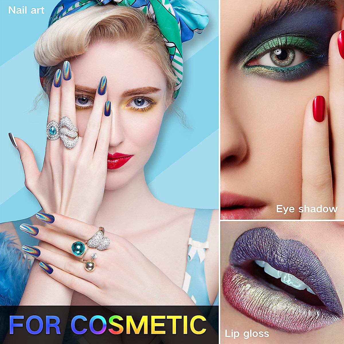 Mica Powder, Lip Gloss Pigment Powder 24 Colors, Handmade Soap Making Colorants, for Epoxy Resin Dye, Candle Making, Eye Shadow, Blush, Nail, Paint, Resin Craft