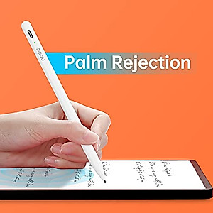 Uogic Stylus for iPad, iPad Pen with Bluetooth Shortcut, Battery Level Display, Palm Rejection, iPad Pencil Compatible with iPad Pro 11/12.9" 2018-2022, iPad 6/7/8/9, iPad Mini 5/6, iPad Air 3/4/5