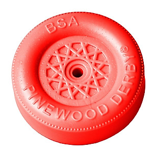 Pinewood Derby Orange Wheel & Axles Boy Scouts of America