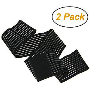 Ankle Brace Bandage, Elastic Breathable Compression Wrap Ankle Support Sleeves, Adjustable Ankle Support Brace Sleeve for Arthritis Reduce Swelling Basketball Sports Joint Pain Injury Recovery, 2 Pack