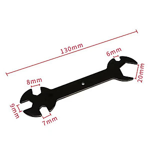AIMPGSTL 3D Printer 5 in 1 Multi-Function Wrench Tool for Fixed Mk8 Ender 3 Brass Nozzle 3D Printer Accessories