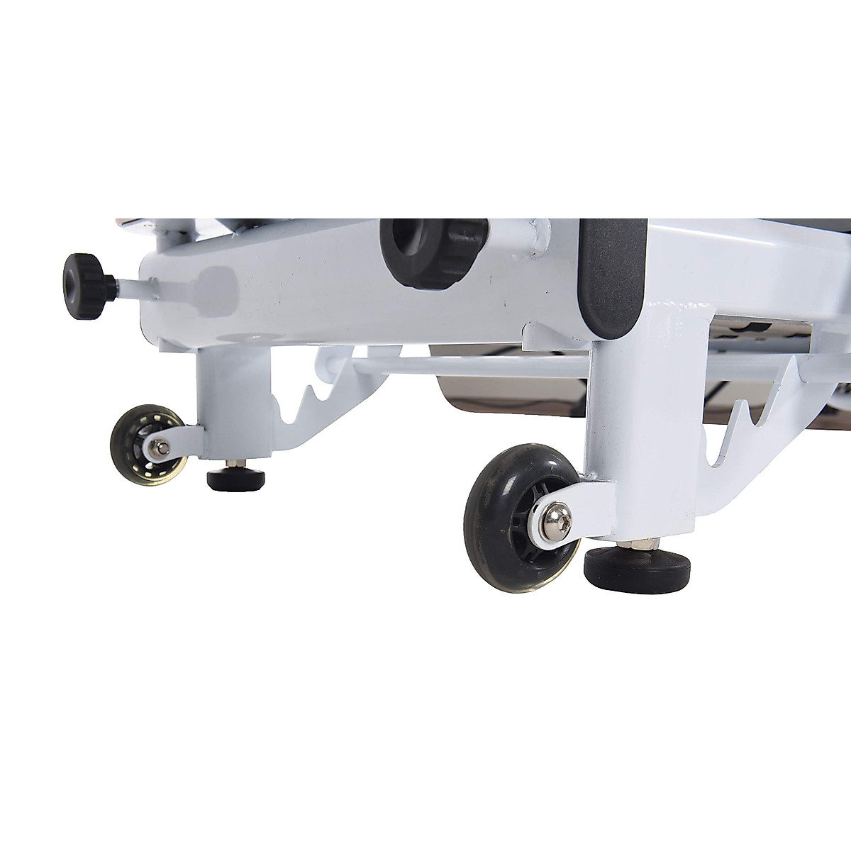 AeroPilates Precision Series Pilates Reformer Machine with Wheels for Toning Home Exercise Workouts, Improve Body Balance, and Stamina, White