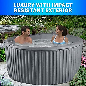 AquaLife Outback™ 5-6 Person 20-Jet Non-Lounger Hot Tub with LED Lighting and Insulated Cover